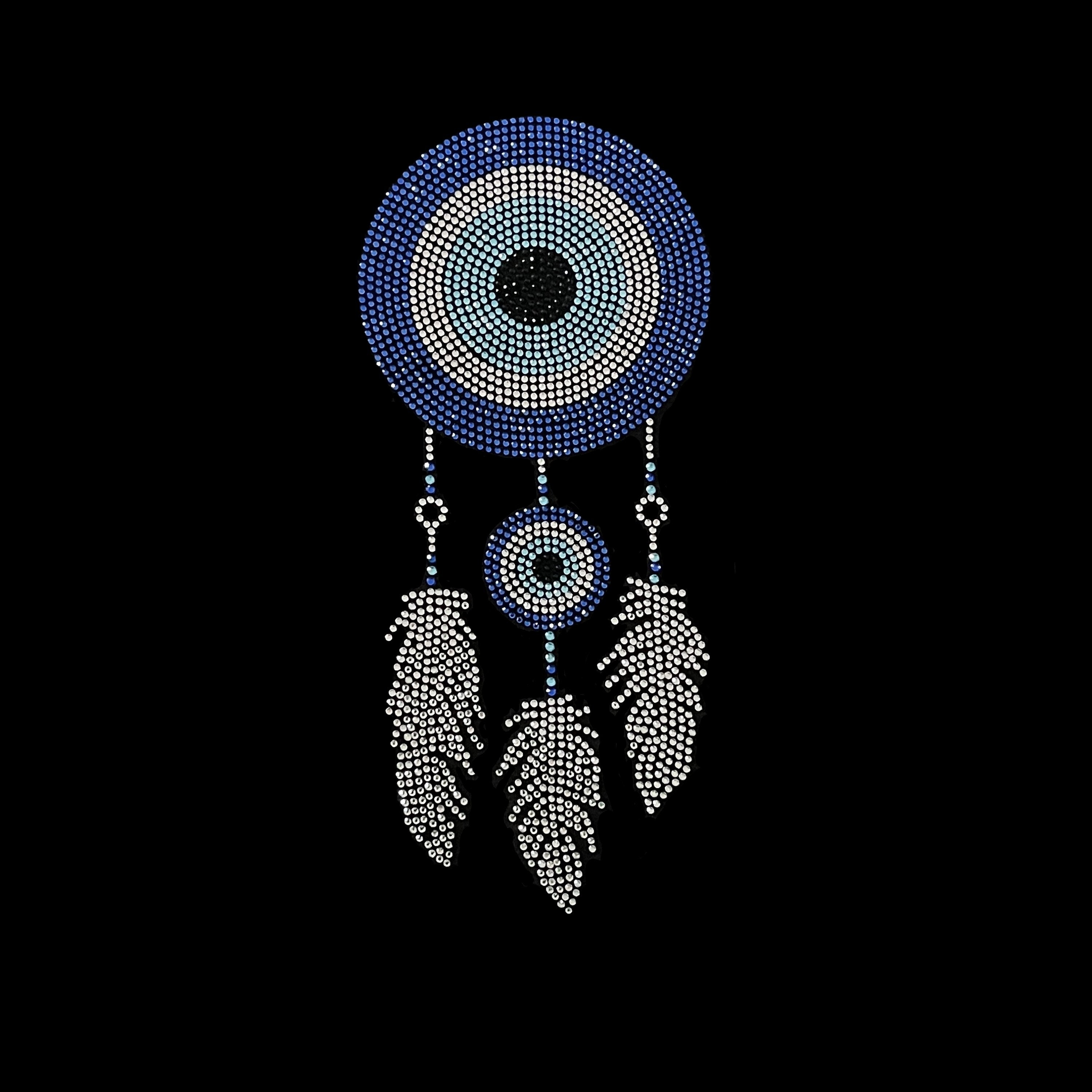 Evil eye & Love & Lips rhinestone iron on Bling Crystal Designs by Rhi ...