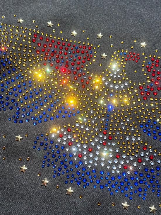 Elvis Eagle Rhinestone Iron On Heat Transfer Bling patch By Rhinestop ...