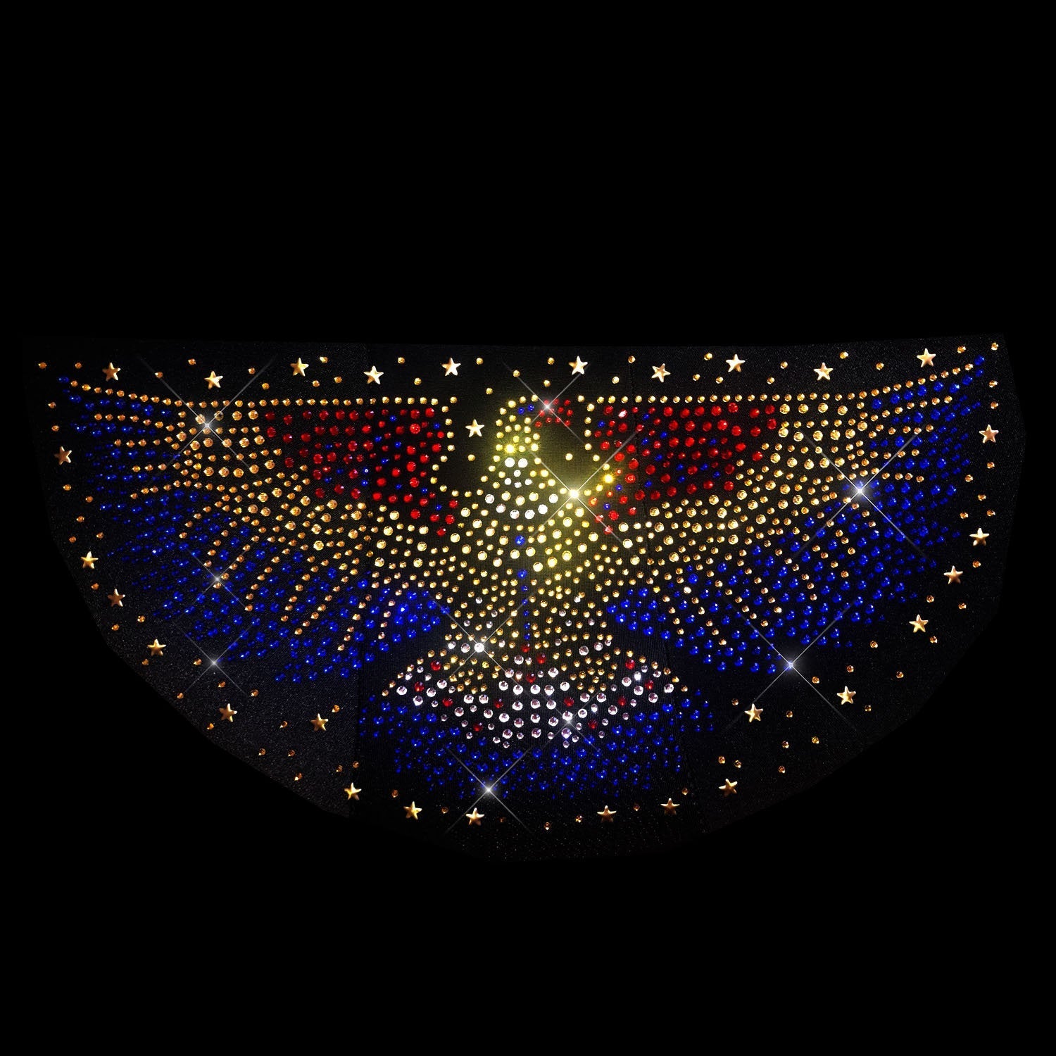 Elvis Eagle Rhinestone Iron On Heat Transfer Bling patch By Rhinestop ...